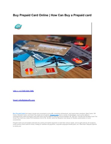 Buy Prepaid Card Online