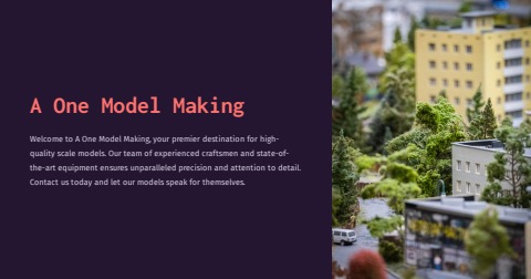 A One Model Making: Mumbai's Top Model Makers for Custom Precision ...