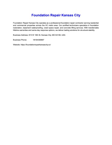 Foundation Repair Kansas City - foundationrepairkansascity Flip PDF ...