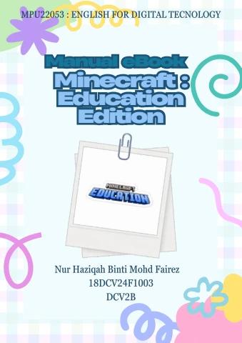 eBook Minecraft Education Edition