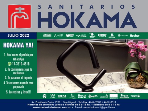Revista Hokama | Julio - Sanitarios Hokama Flip PDF | AnyFlip