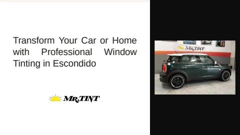 Transform Your Car or Home with Professional Window Tinting in ...