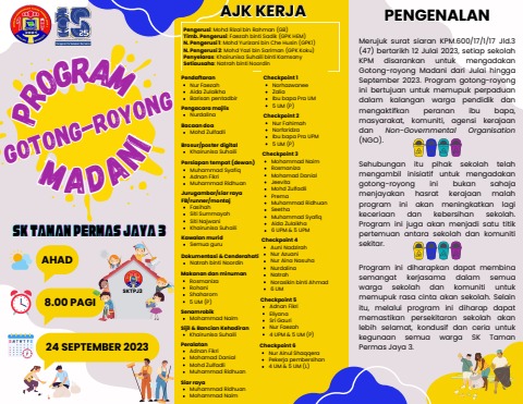 BROSUR PROGRAM GOTONG-ROYONG MADANI - SK TAMAN PERMAS JAYA 3 Flip PDF ...