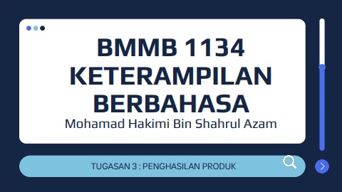 BMMB 1134 KETERAMPILAN BERBAHASA (Tugasan 3) - 952-2-mohamad Flip PDF | AnyFlip