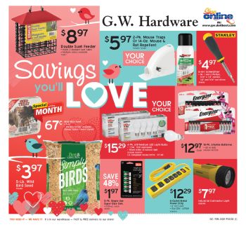 GW Hardware Feb Sale - ecommerce Flip PDF | AnyFlip