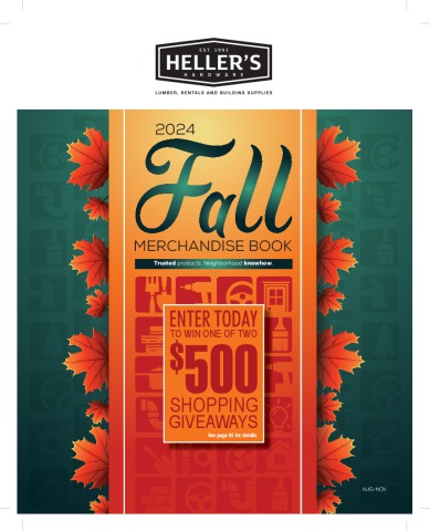 Hellers Hardware 2024 Fall Merchandise Book