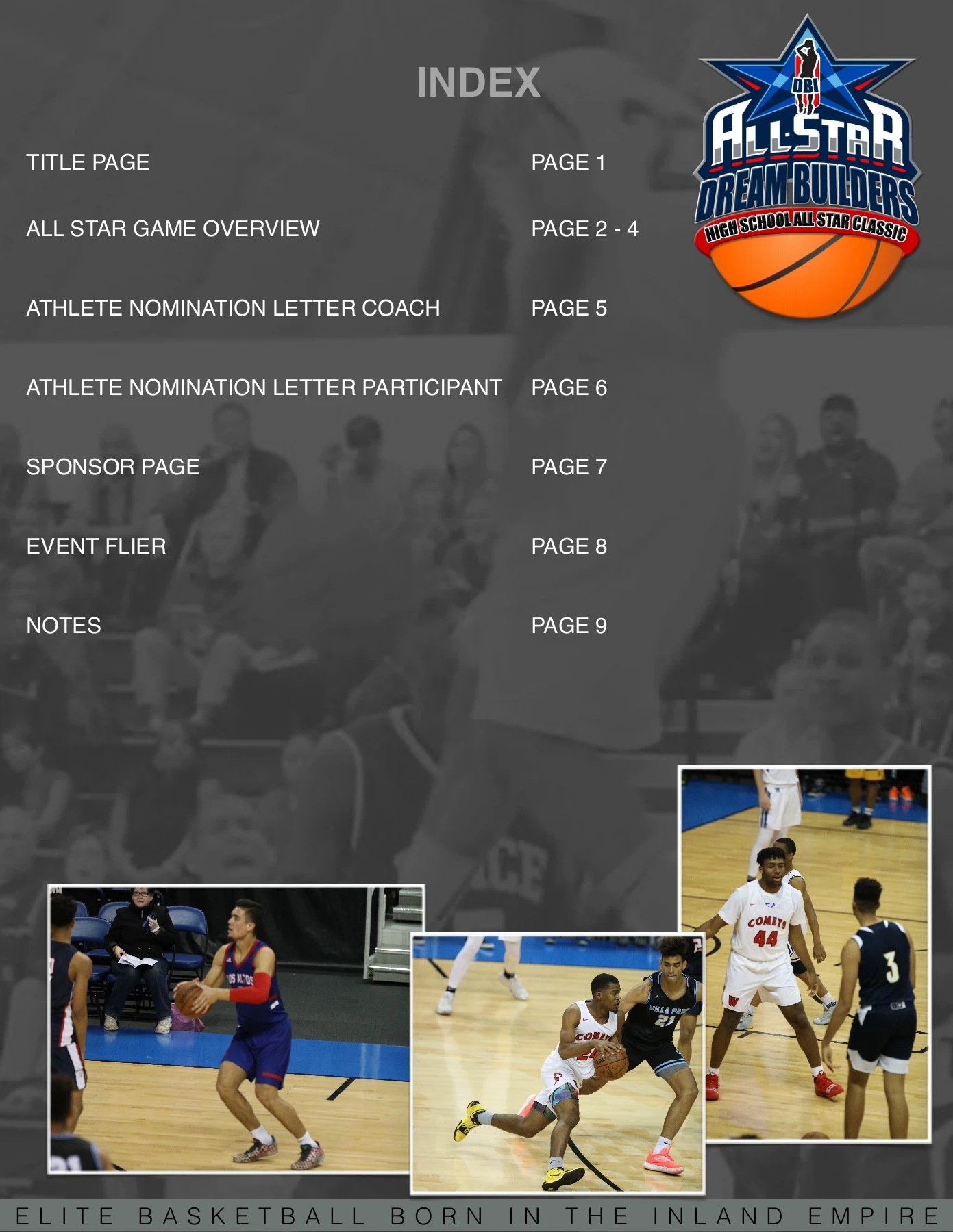 DBI All Star Game Jan 2020 Generic players