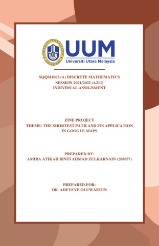 SQQM1063 - DISCRETE MATHEMATIC (A) - Amira Atikah Zulkarnain Flip PDF ...