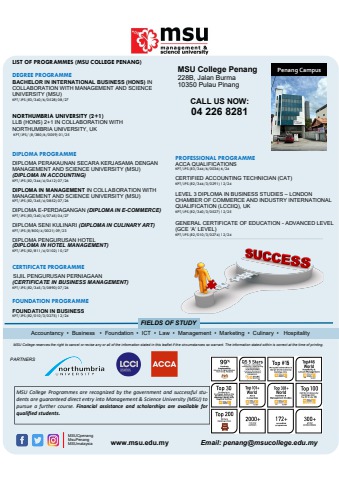 MSU College Penang_Flyer2024 - irenemsupenang Flip PDF | AnyFlip