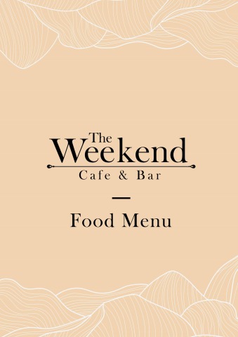 The Weekend Cafe & Bar Menu-1