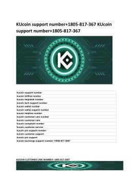 kucoin support number +1805-817-3697 - xyzseotrack Flip PDF | AnyFlip