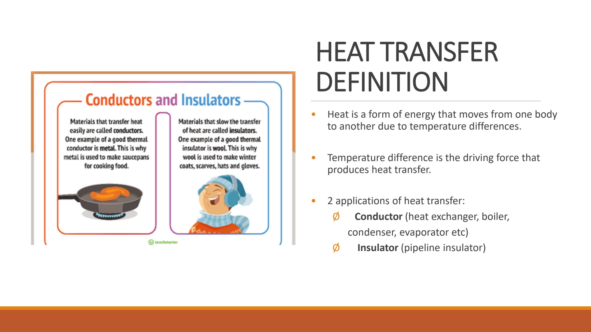 Thermal Insulators And Conductors