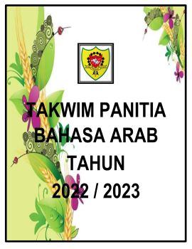 TAKWIM PANITIA BAHASA ARAB TAHUN 2022 2023 - syarahaisyah87 Flip PDF | AnyFlip