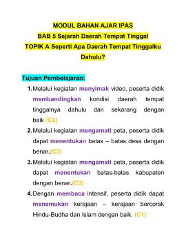 MODUL BAHAN AJAR IPAS - ningyu1203 Flip PDF | AnyFlip