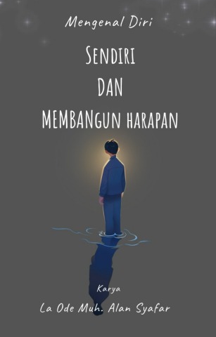 Ungu dan Biru Illustrasi Simpel Sendiri Sampul Buku Wattpad (1)(2)(1 ...