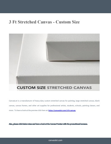 3 Ft Stretched Canvas - Custom Size - cobykane895 Flip PDF | AnyFlip