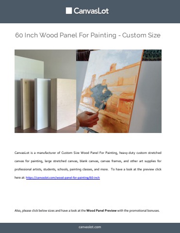 60 Inch Wood Panel For Painting Custom Size Wood Panel For Painting ...