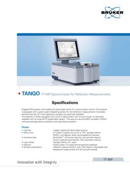 TANGO FT-NIR Spectrometer for Reflection Measurements - Guset User Flip PDF | AnyFlip