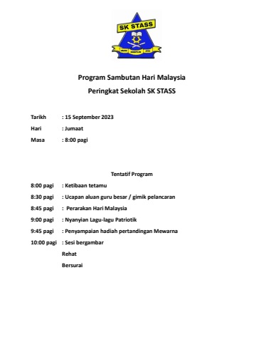 Sambutan Hari Malaysia Peringkat Sekolah SK Stass - desmondikal Flip ...