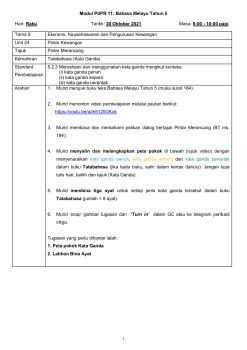 Modul BM T5 11 Minggu 35 TB KG PS - adiainafyayu | Membalik PDF Dalam talian | AnyFlip