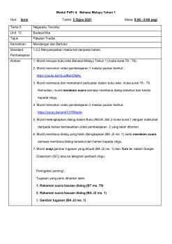 Modul BM T1 Minggu 25 Isnin - adiainafyayu | Membalik PDF Dalam talian | AnyFlip