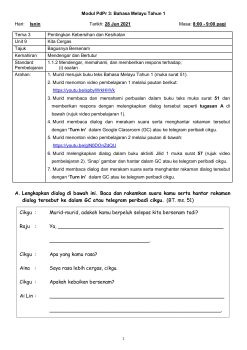 Modul BM T1 03 Minggu 21 Isnin - adiainafyayu | Membalik PDF Dalam talian | AnyFlip