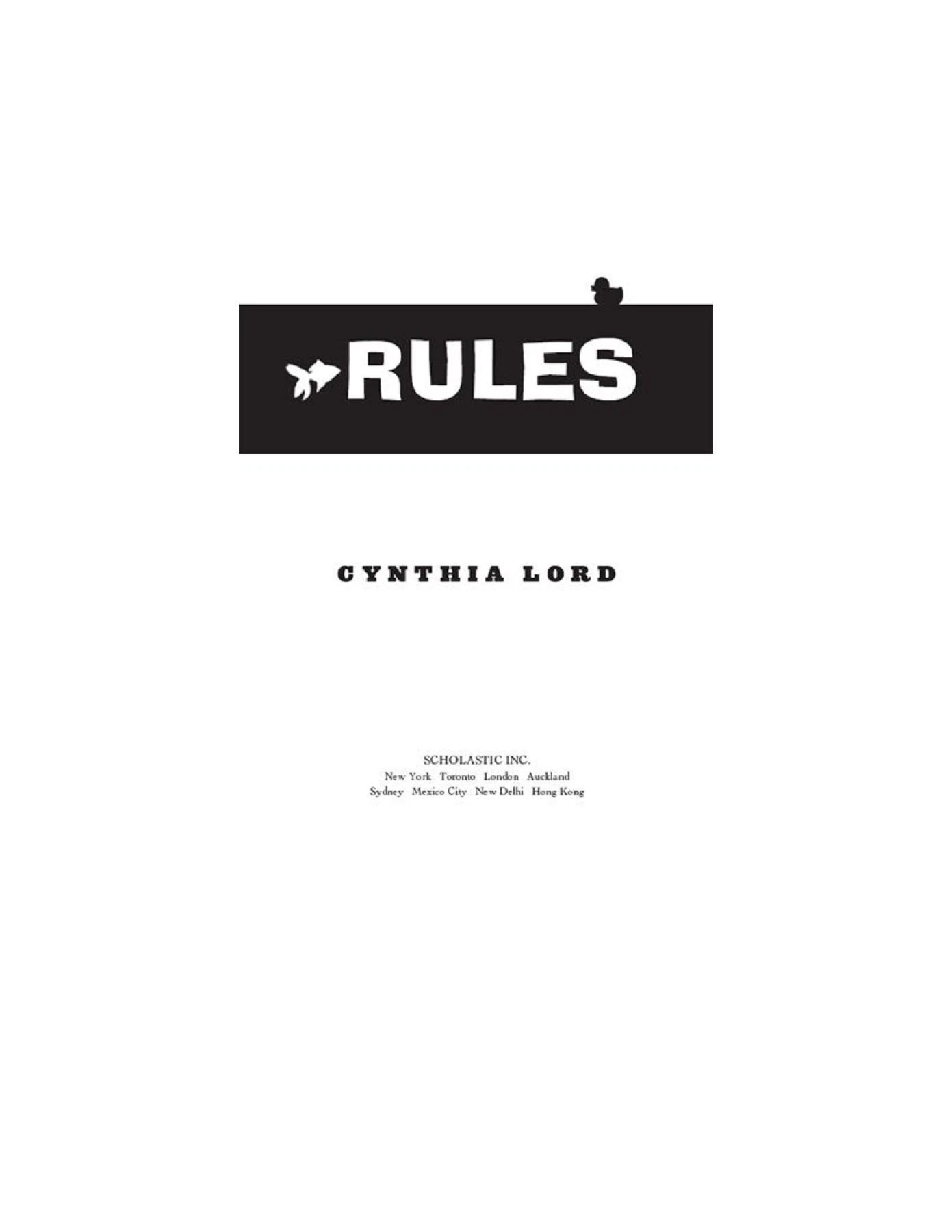 Rules (Cynthia Lord) pdf