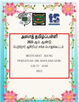 BUKU LAPORAN AGM PIBG SJKT AZAD 2022 - anitthakesavan Flip PDF | AnyFlip