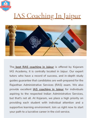 IAS Coaching In Jaipur - Kojaram Academy Flip PDF | AnyFlip