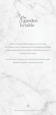JW Garden to Table_Culinary Journey - jwmaldivesreservations Flip PDF ...