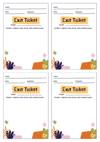 exit ticket - Ai Kurus Flip PDF | AnyFlip