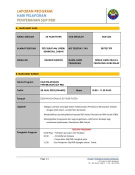 LAPORAN PENYERAHAN PELAPORAN PBD - Bibie Apple Flip PDF | AnyFlip