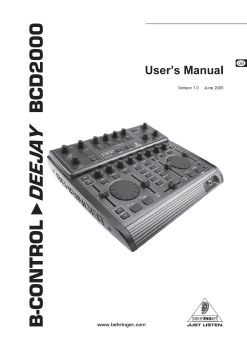 Behringer BCD2000 EN - webteam Flip PDF | AnyFlip