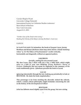 Chapter 1: Jeremy Bentham’s Legal Body: Auto-Iconism and ... - Guset User Flip PDF | AnyFlip