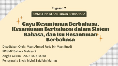 BMMB1144 TUGASAN 2 - FARIS RUSDI - farisrusdi23 Flip PDF | AnyFlip