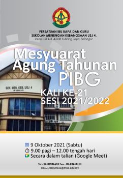 BUKU PROGRAM MESYUARAT AGUNG TAHUNAN PIBG SMK USJ 4 KE-21 - aqmarina.sharfina.arif | Membalik ...