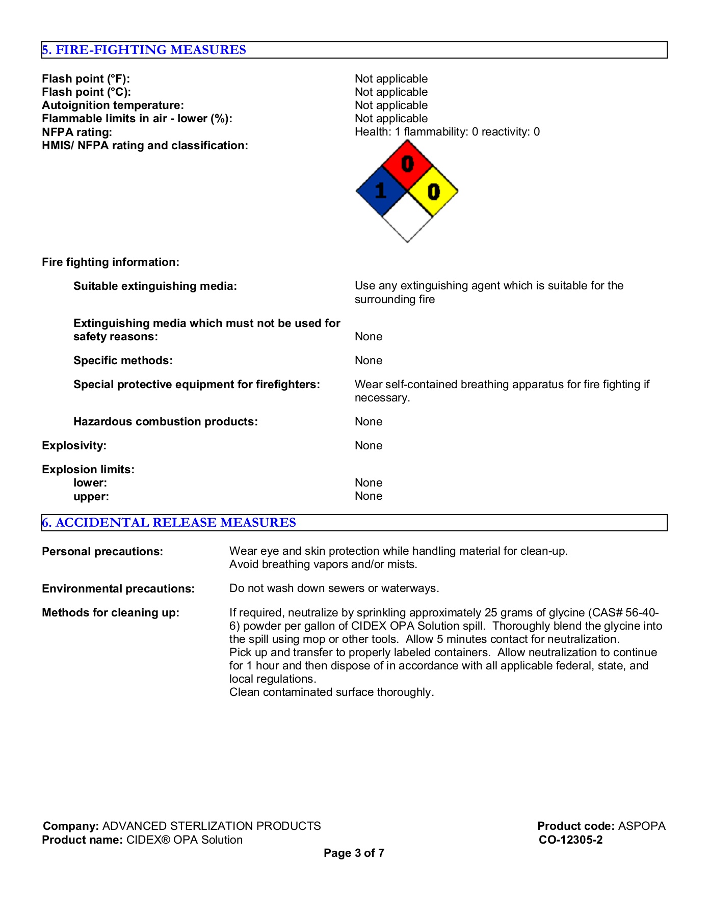 Cidex Opa Temperature Requirements
