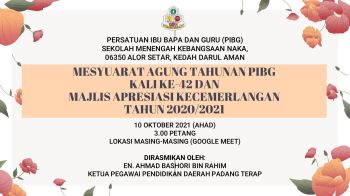 BUKU PROGRAM MESYUARAT AGUNG TAHUNAN PIBG DAN APRESIASI KECEMERLANGAN SMK NAKA 2021 ...