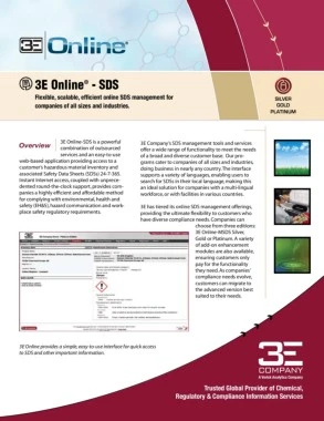 3E Online - SDS