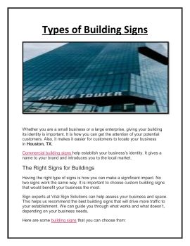 Best Building Sign Makers in Houston, TX