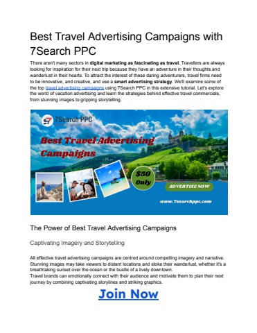 Best Travel Advertising Campaigns| Vacation Advertising ...