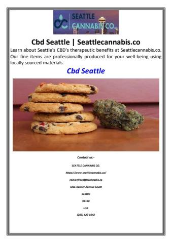 Cbd Seattle | Seattlecannabis.co