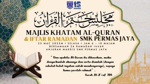 Buku Program Majlis Khatam Al Quran dan Iftar Ramadan SMKPJ 2025