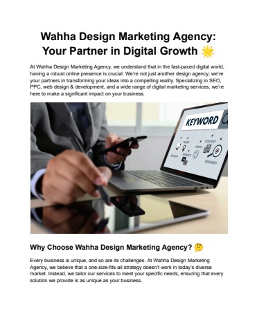 Wahha Design Marketing Agency