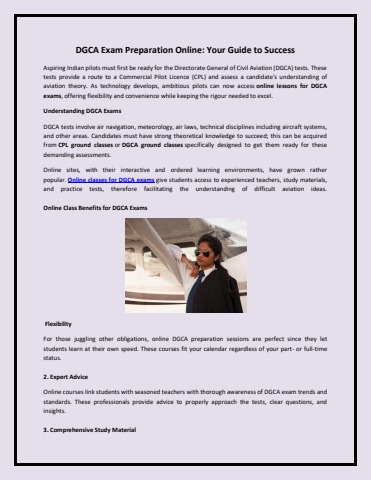 DGCA Exam Preparation Online