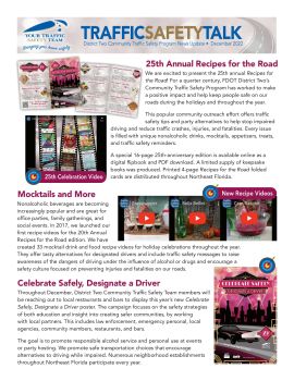Traffic Safety Talk December 2022 Newsletter - Traffic Safety Team Flip ...