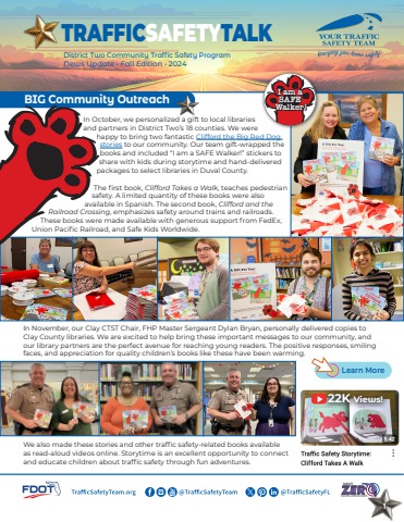 Traffic Safety Talk Newsletter, Fall Edition 2024