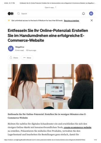 Entfesseln Sie Ihr Online-Potenzial_ Erstellen Sie im Handumdrehen eine erfolgreiche E-Commerce ...