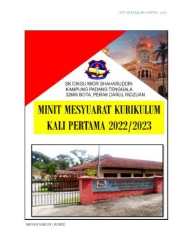 MINIT MESYUARAT KURIKULUM BILANGAN 1 SESI 2022/2023 - g-10205913 Flip PDF | AnyFlip