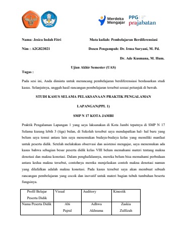 UAS PB Jesica Indah Fitri - Jesica Indah fitri Flip PDF | AnyFlip